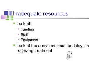 Access and barriers to services | PPT