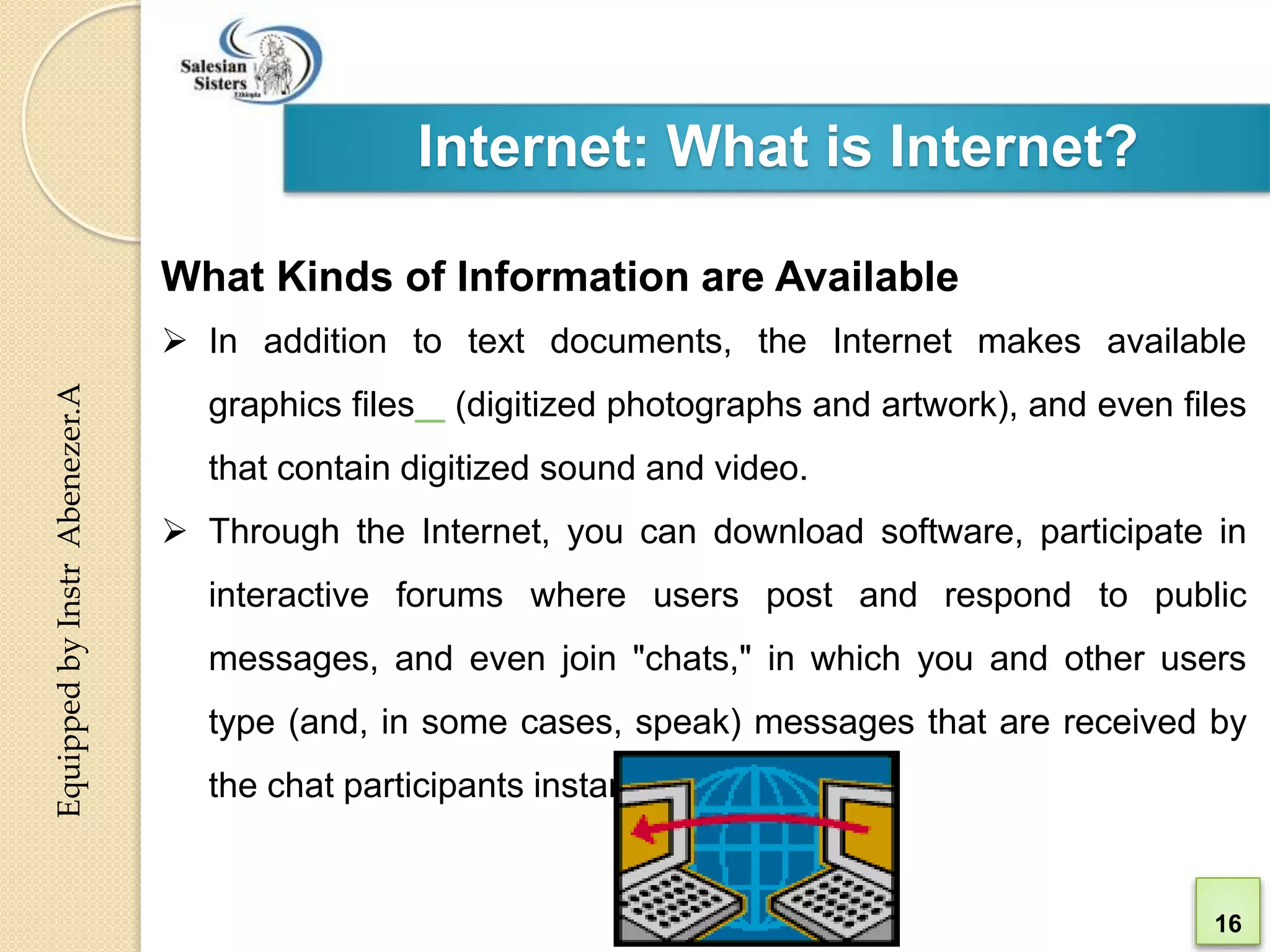 Access and use internet | PPTX