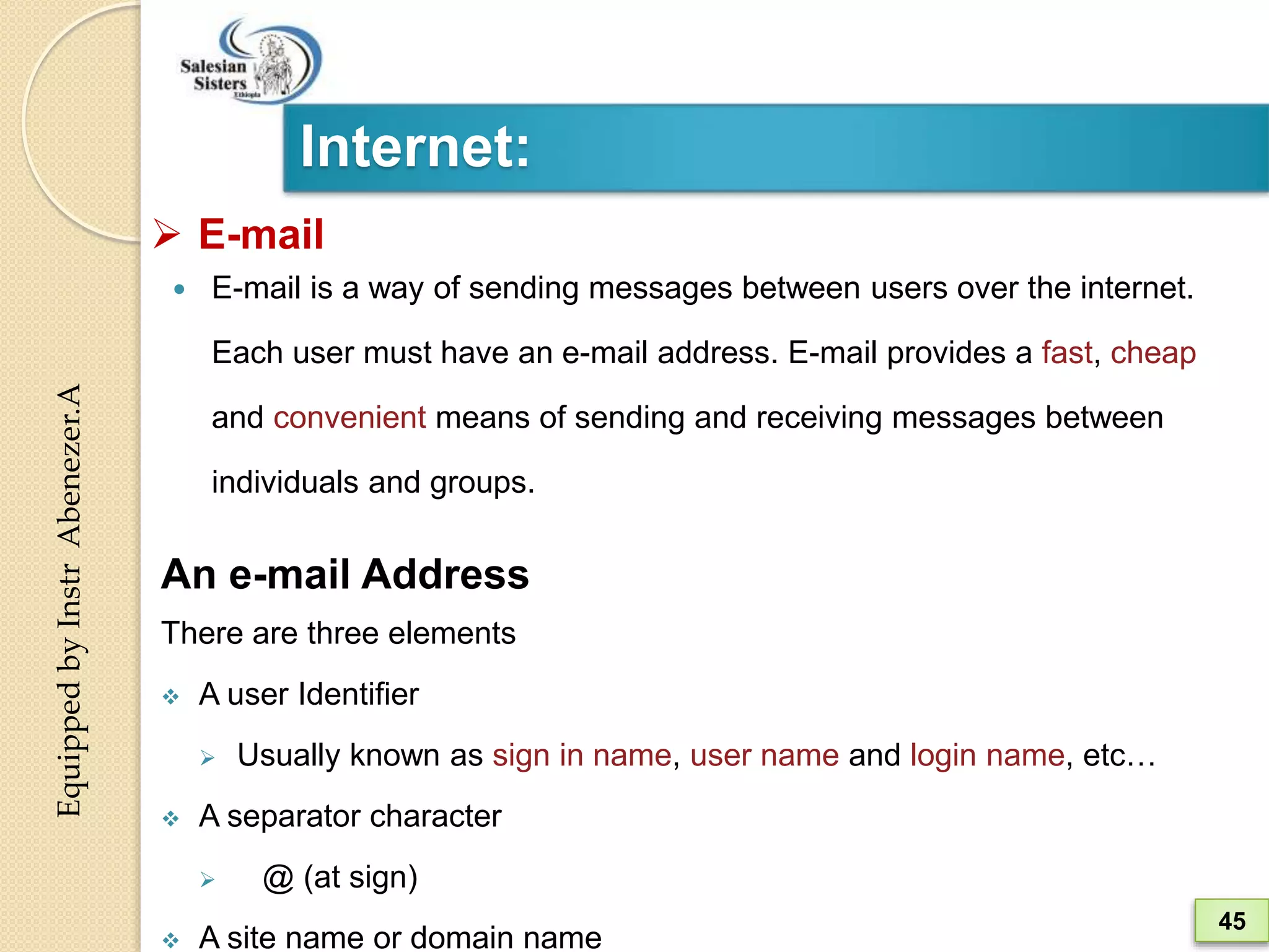 Access and use internet | PPTX