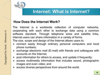 Access and use internet | PPTX