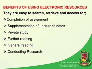 Access and use of e resources via remoteXs | PPT