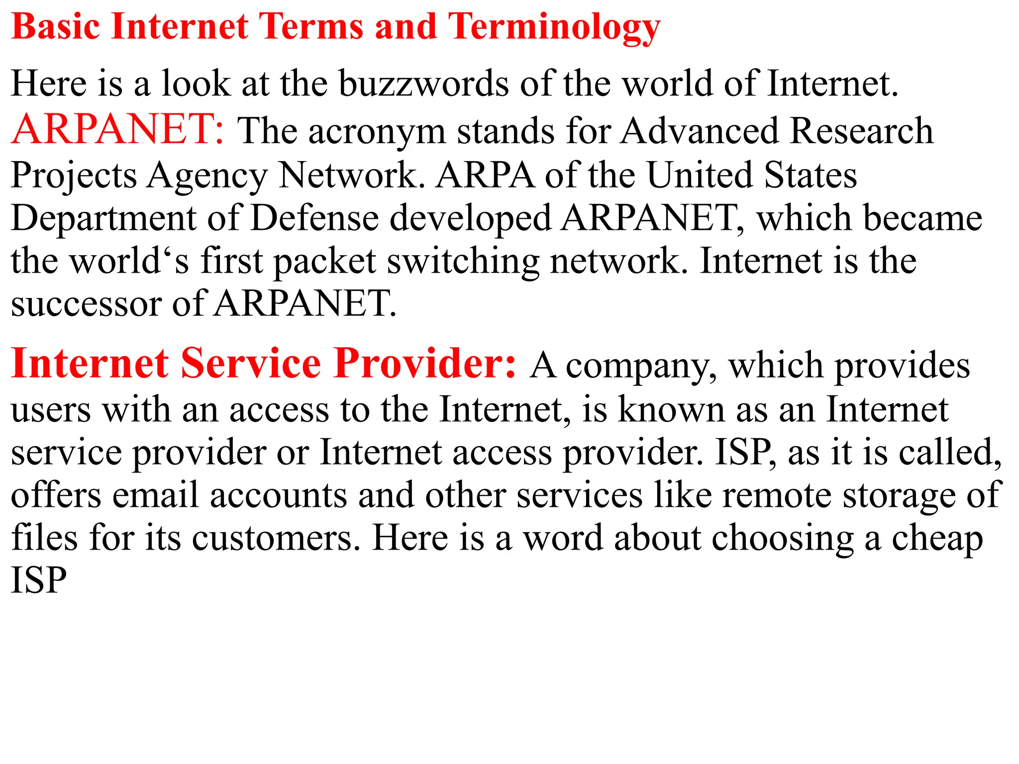 Access and use of internet of level 1 course | PPTX