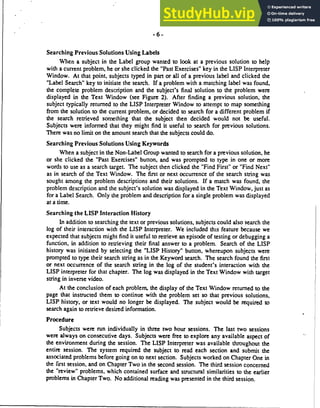 Access And Use Of Previous Solutions In A Problem Solving Situation | PDF