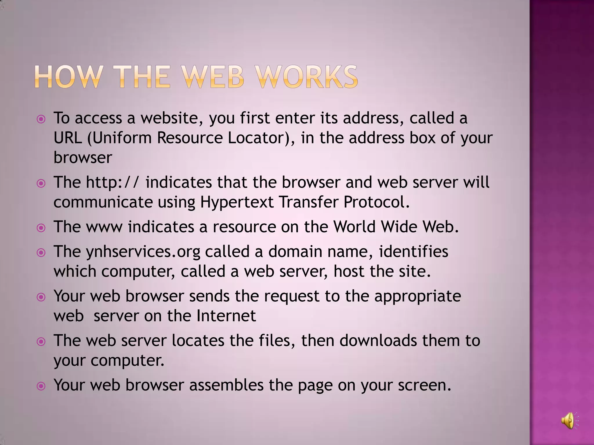 Access and the Use of the Internet | PPTX