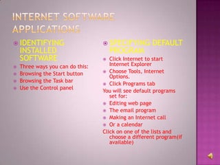 Access and the Use of the Internet | PPTX