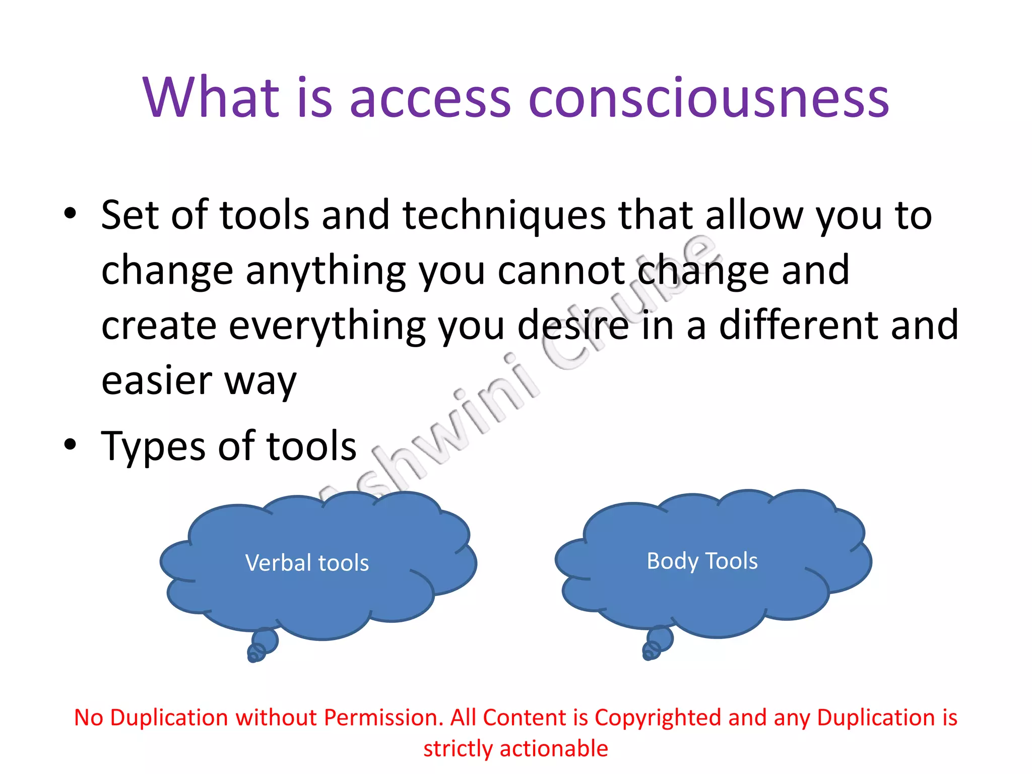 Access Consciousness - Bars By Ms. Ashwini Chube | PPSX