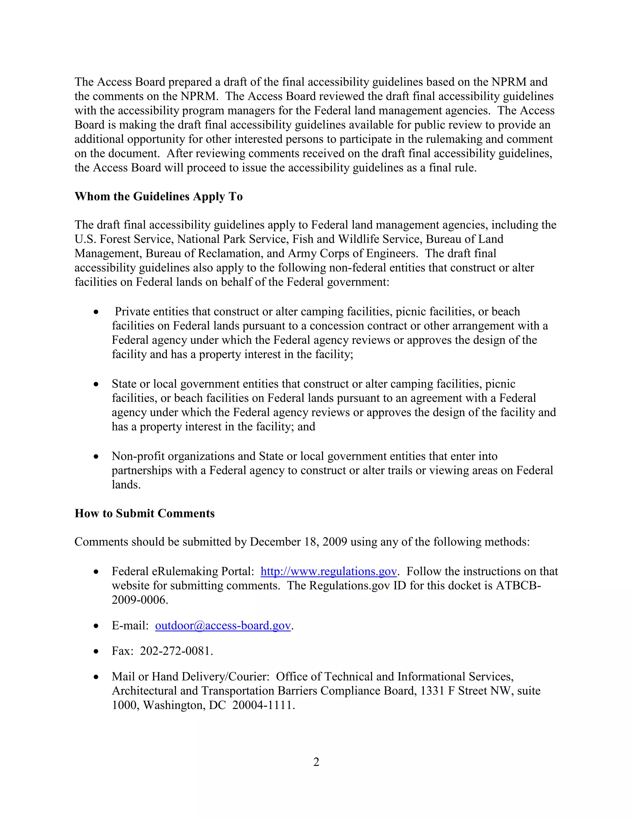 Outdoor Accessibility Guidelines | PDF