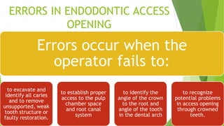 access cavity preparation in upper and lower teeth. pdf | PDF