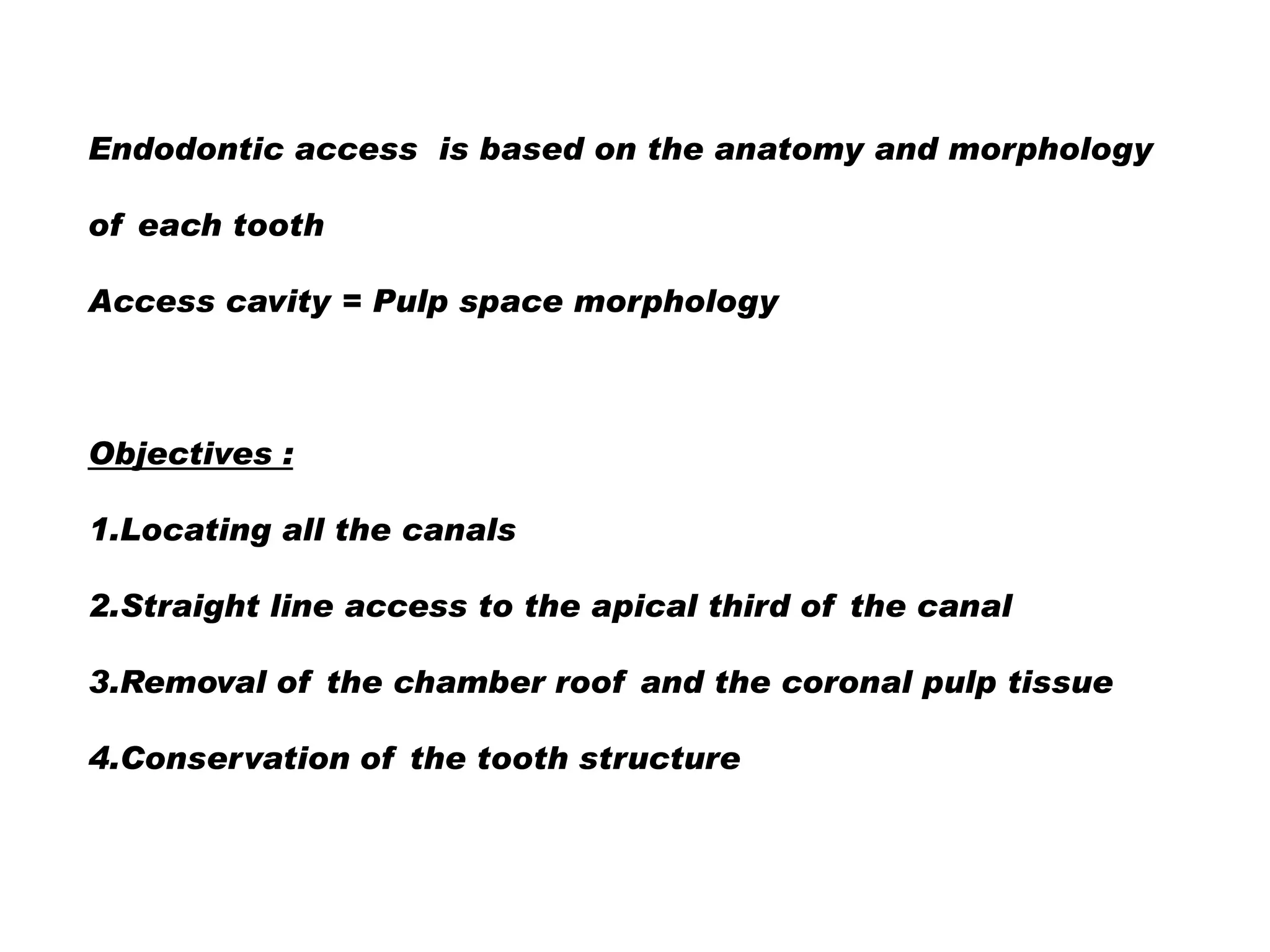 Access cavity preparation | PDF