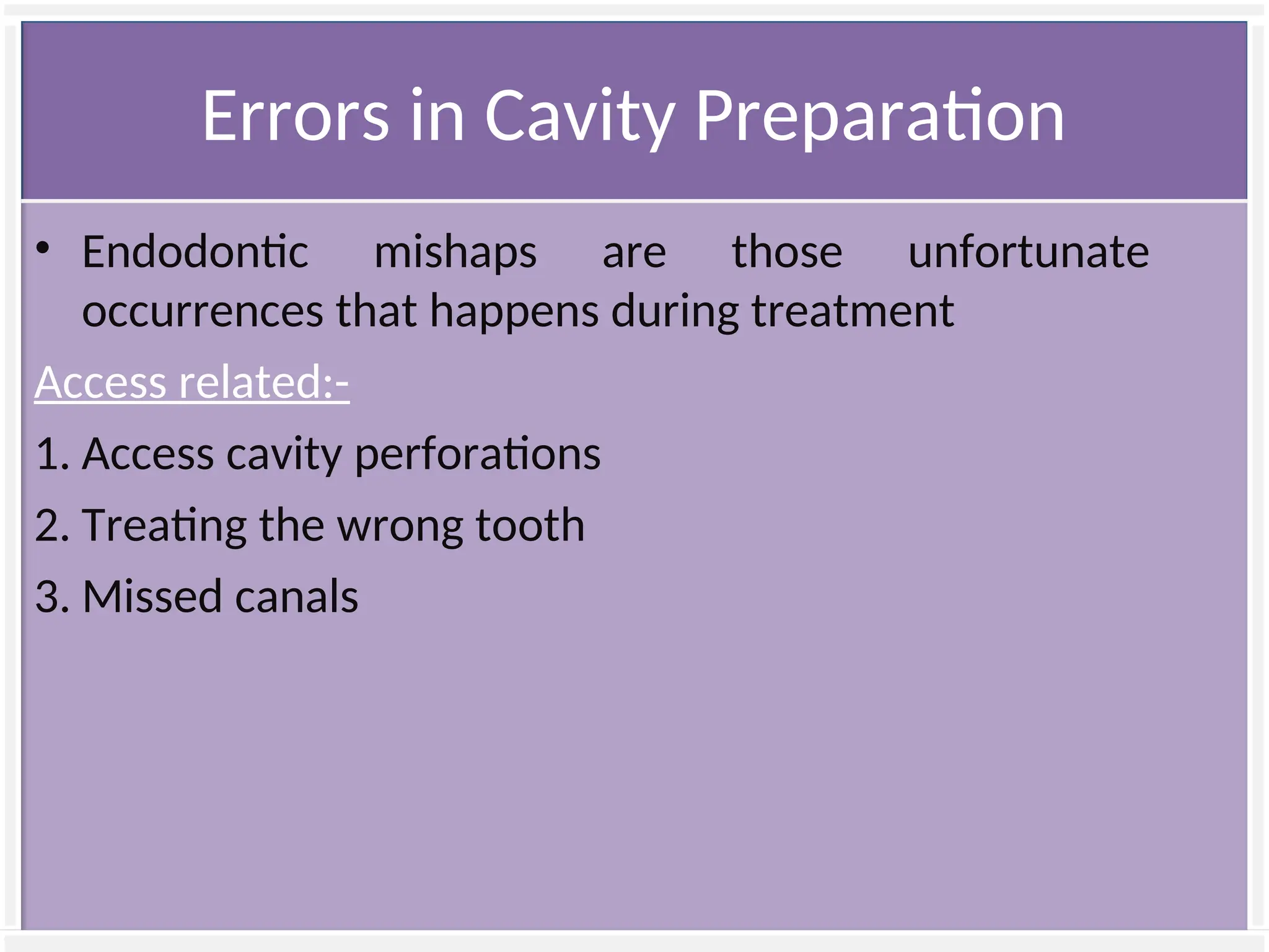access cavity preparation and design features | PPT