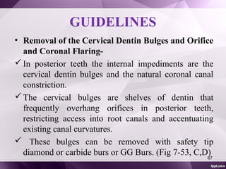 Access cavity preparation posteriors | PPT