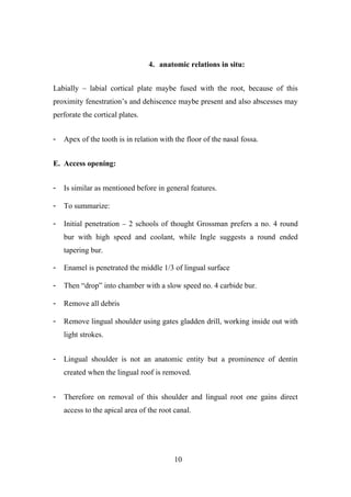 Access cavity prepn. | PDF