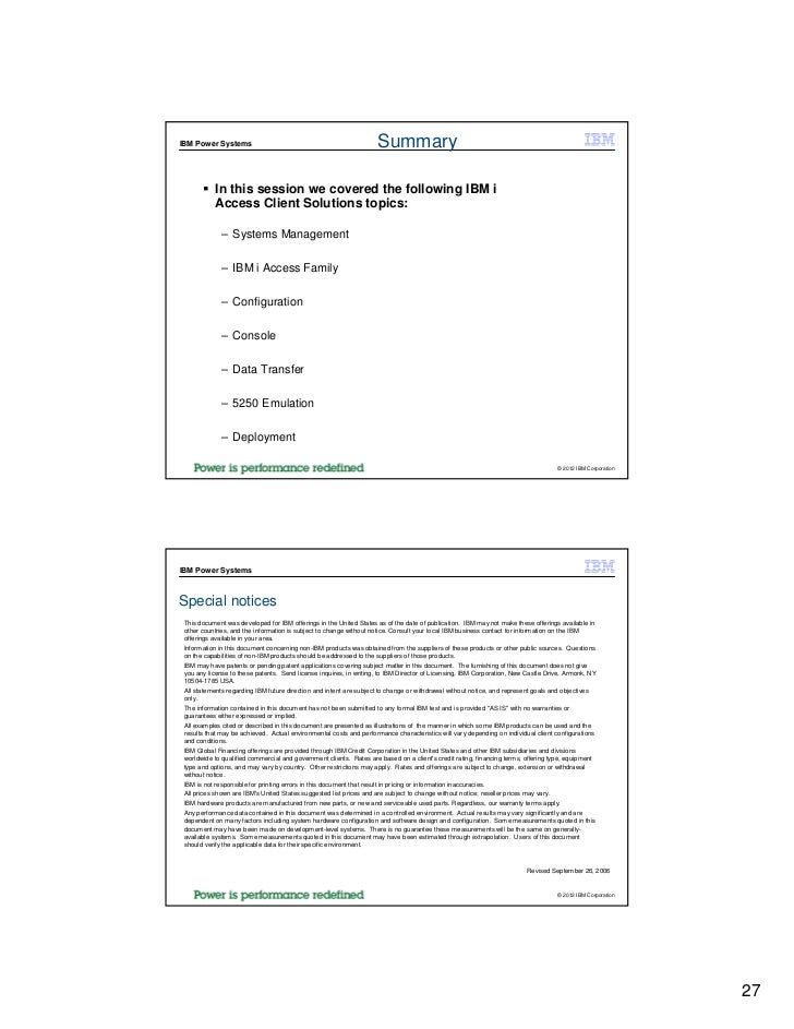 Ibm I Access Client Solutions System Configuration Martbap