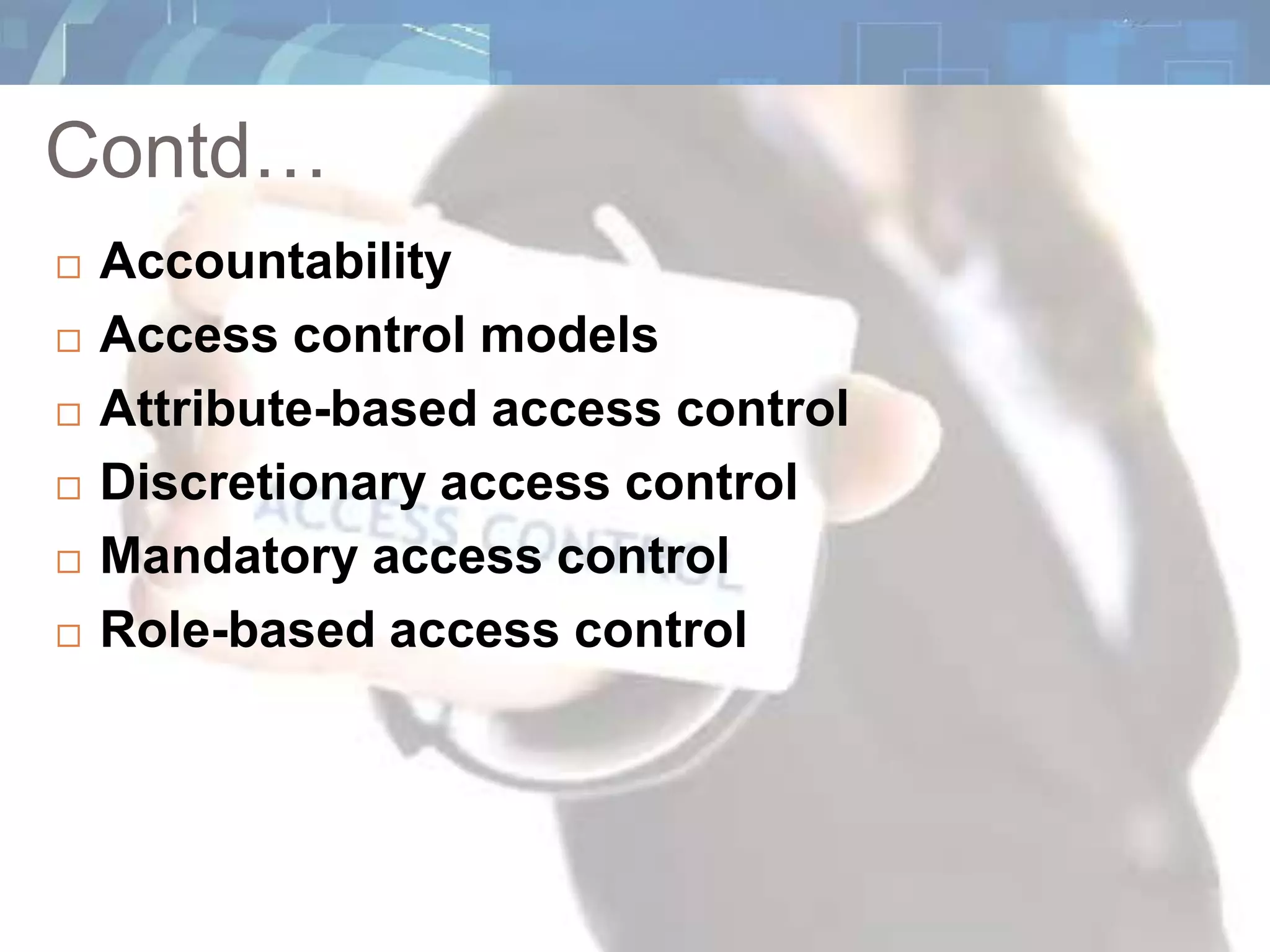Access control by vinay | PPTX