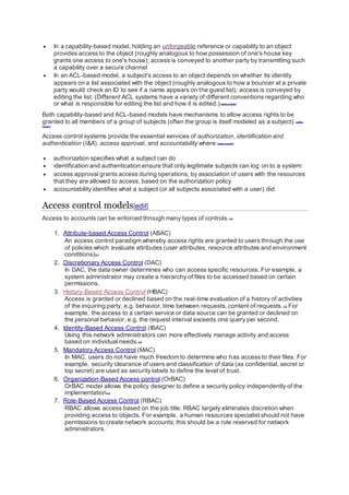 Access control | PDF