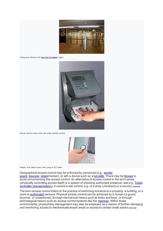 Access control | DOCX
