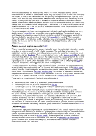 Access control | PDF