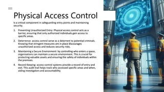 Access Control for Physical Security and | PPTX