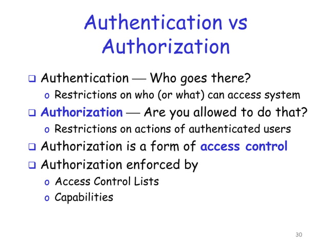 Access Control authentication and authorization .pptx