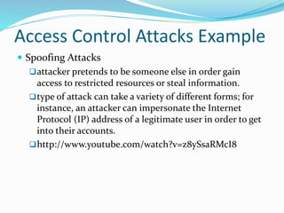 Access control attacks by nor liyana binti azman | PPT