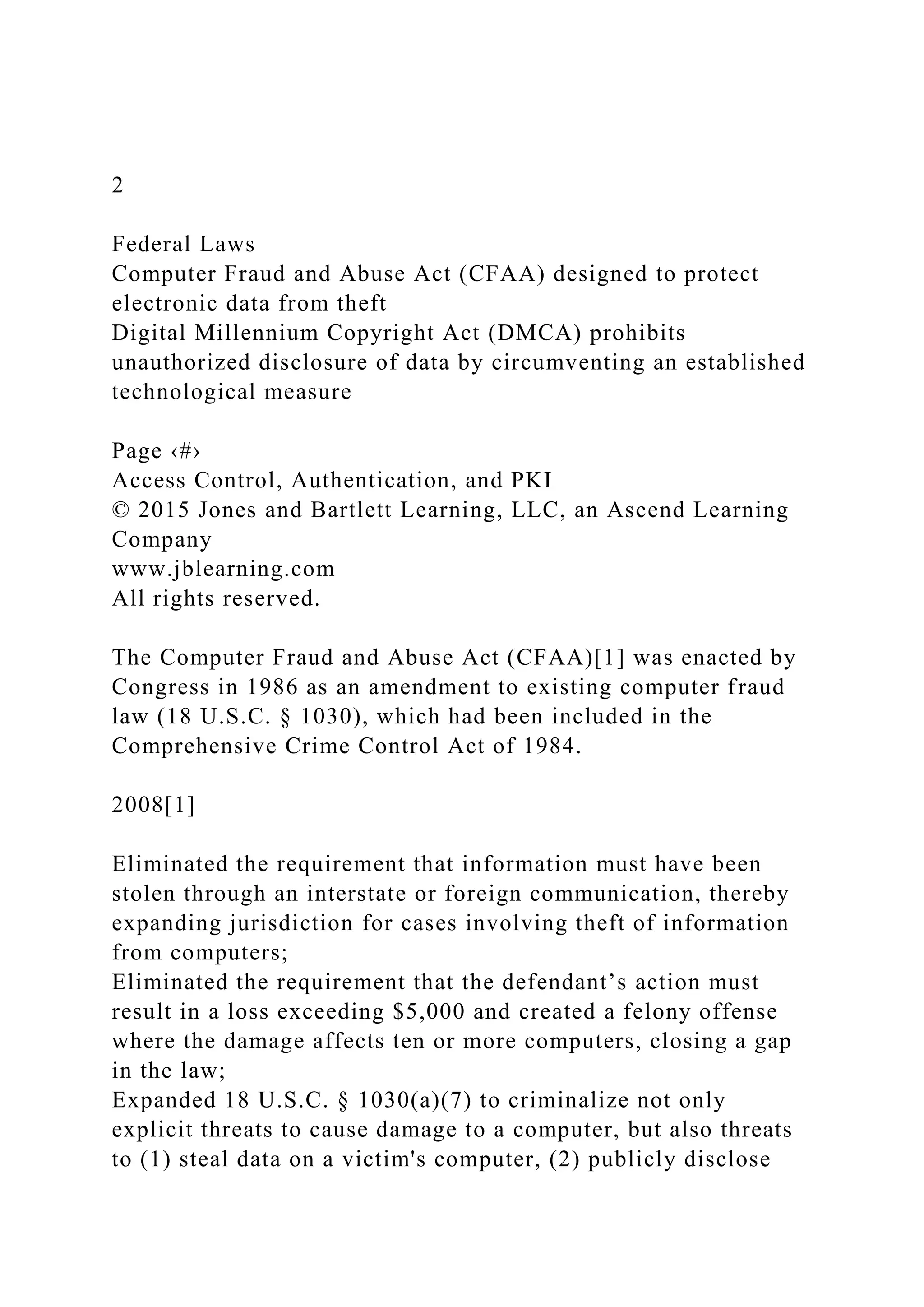 Access Control, Authentication, and Public Key Infrastructure.docx | Crime & Harmful Acts to ...