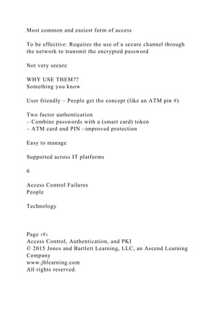 Access Control, Authentication, and Public Key Infrastructure.docx | Crime & Harmful Acts to ...