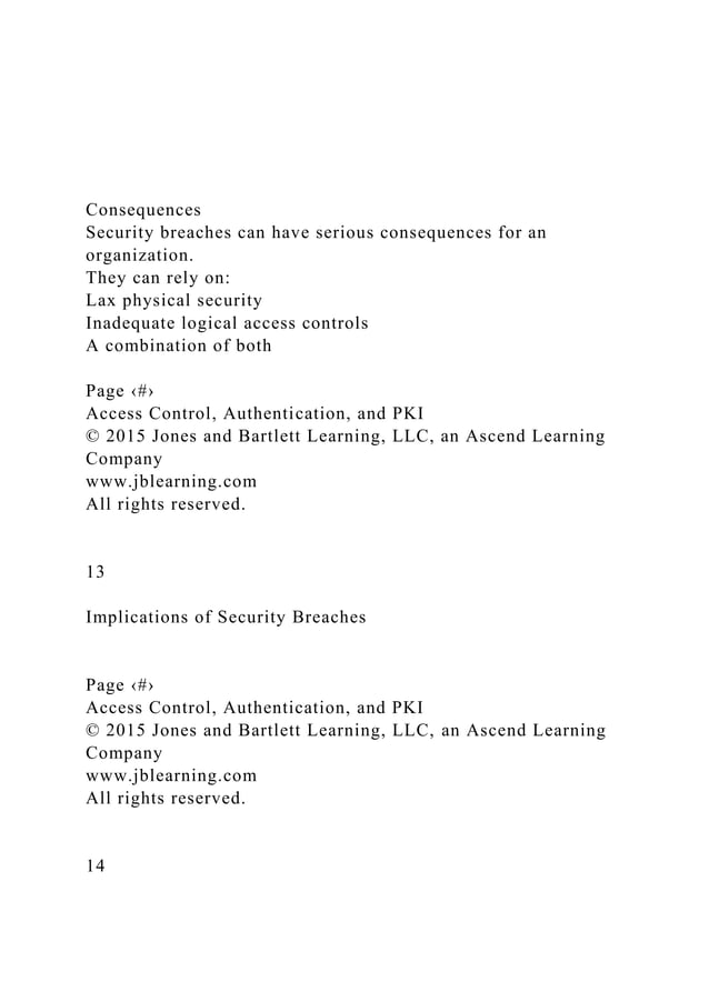 Access Control, Authentication, and Public Key Infrastructure.docx | Crime & Harmful Acts to ...