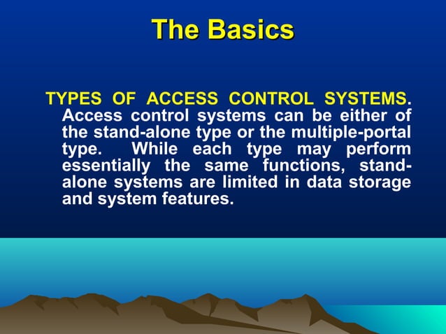 Access control basics-2 | PPT | Operating Systems | Computer Software and Applications