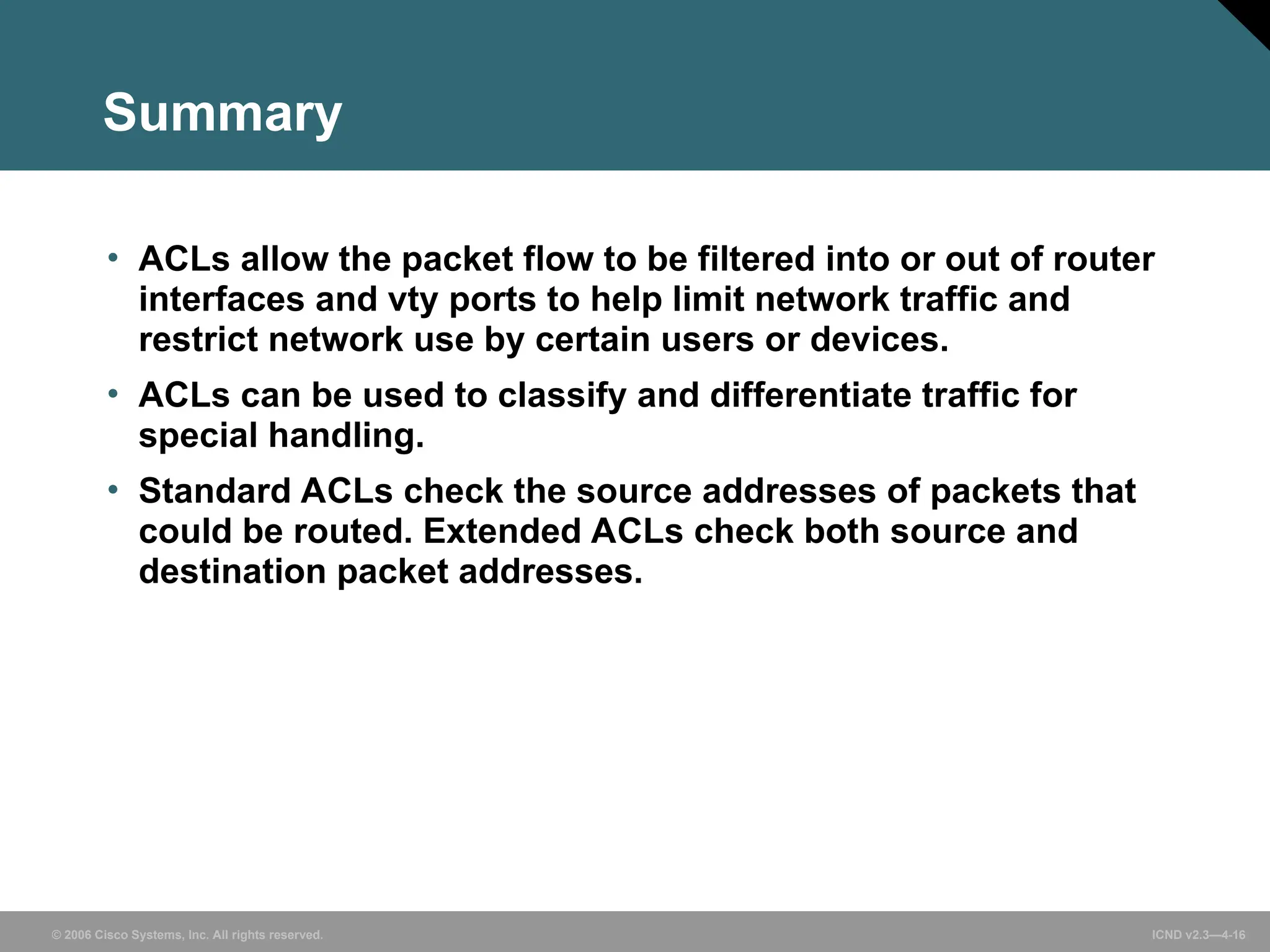 Access control list configuration in cisco routers.ppt