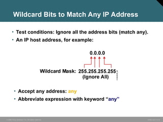 Access control list configuration in cisco routers.ppt