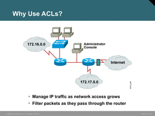 Access control list configuration in cisco routers.ppt
