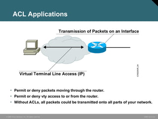 Access control list configuration in cisco routers.ppt