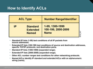 Access control list configuration in cisco routers.ppt