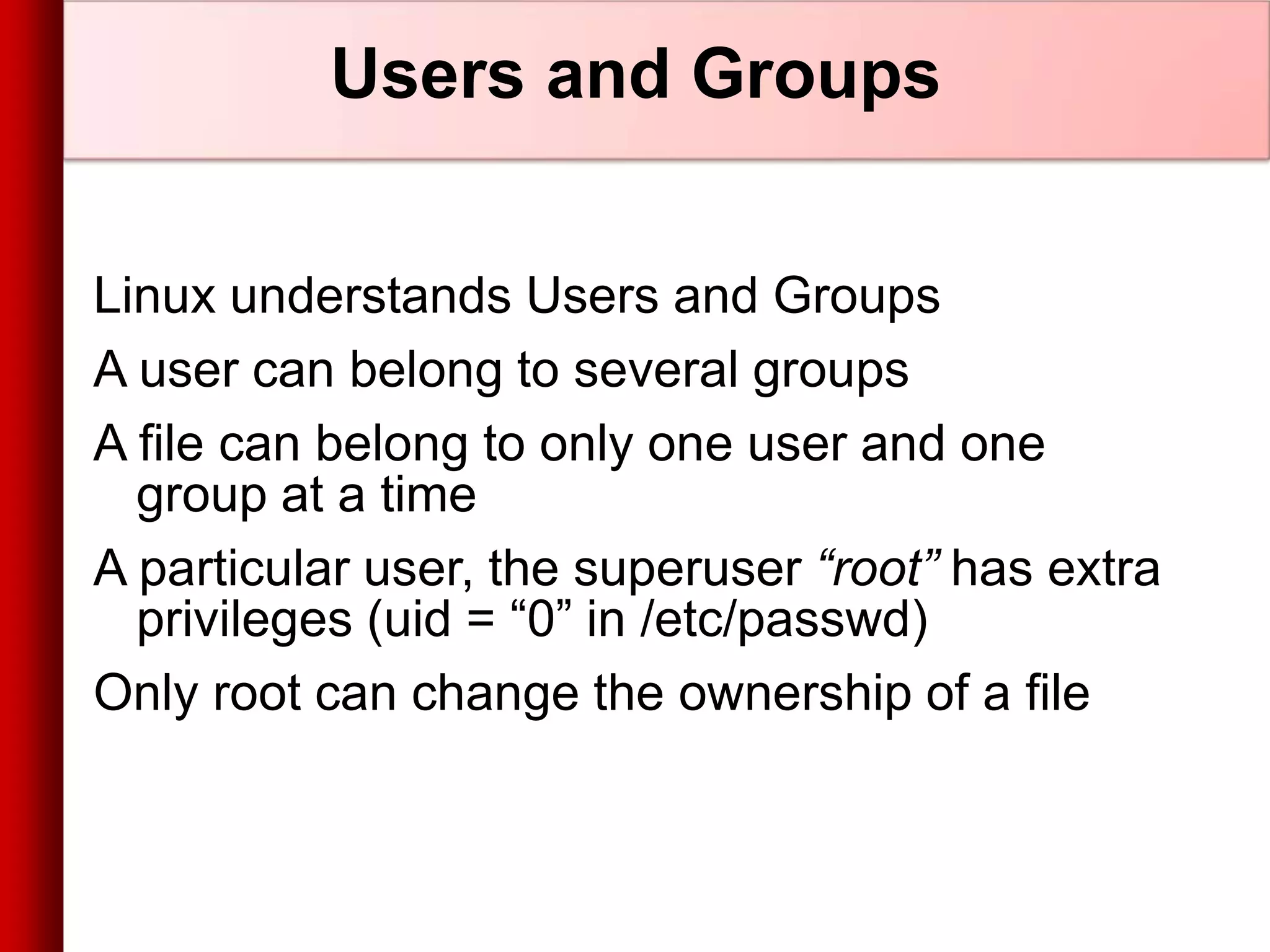 Access control list acl - permissions in linux | PPT
