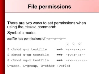 Access control list acl - permissions in linux | PPTX