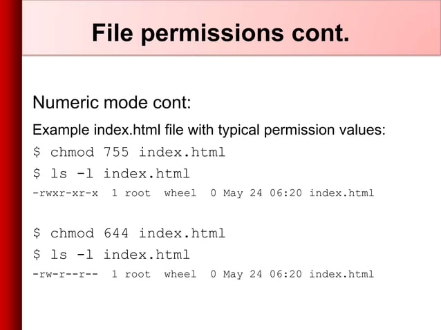 Access Control List Acl Permissions In Linux Ppt
