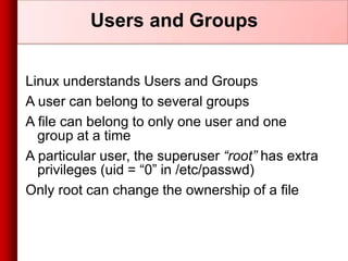 Access control list acl - permissions in linux | PPTX