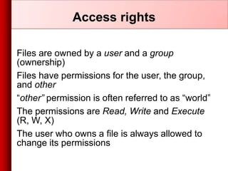 Access control list acl - permissions in linux | PPTX