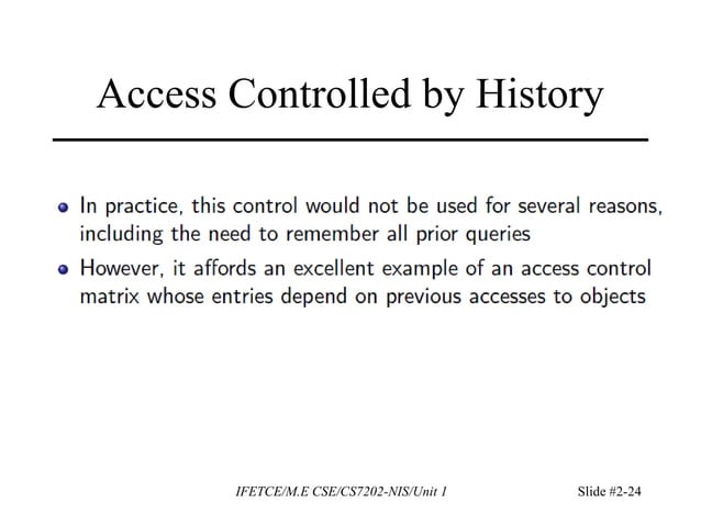 Access control matrix | PPT
