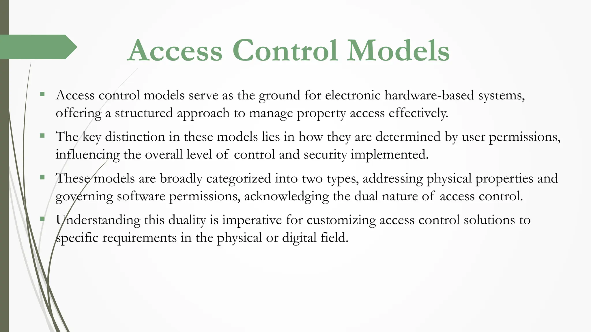 Access Control Methods presentation.pptx | Operating Systems | Computer Software and Applications
