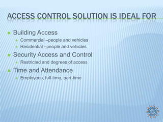 Access control presentation | PPT