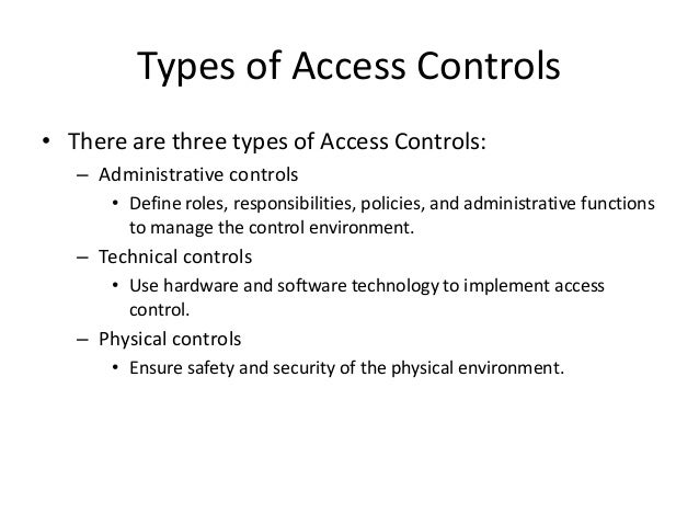 Access Control Presentation