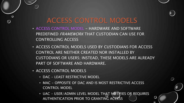 Access Controls | PPTX | Operating Systems | Computer Software and ...