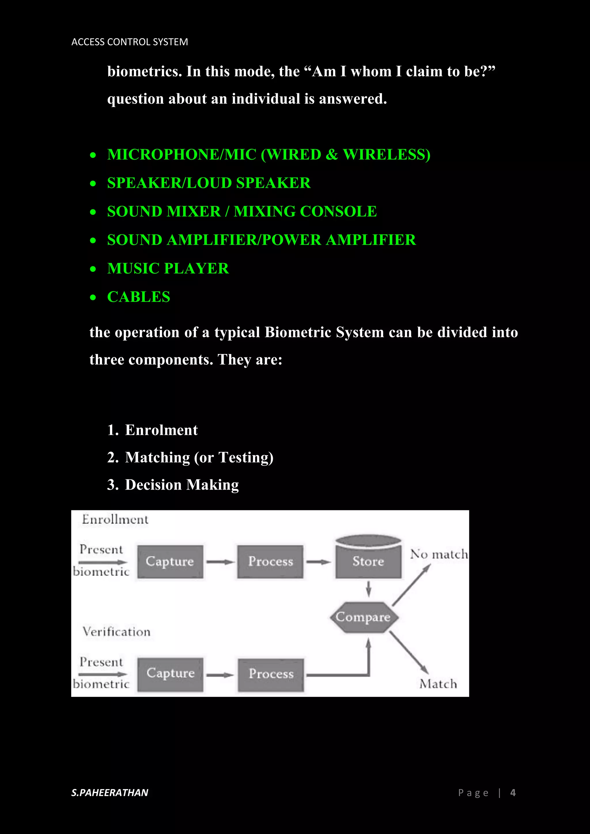 Access control system | PDF