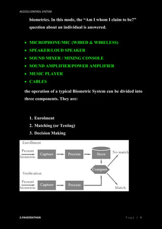 Access control system | PDF