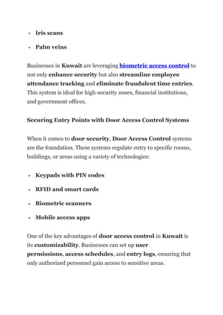 Access Control System in Kuwait.docx