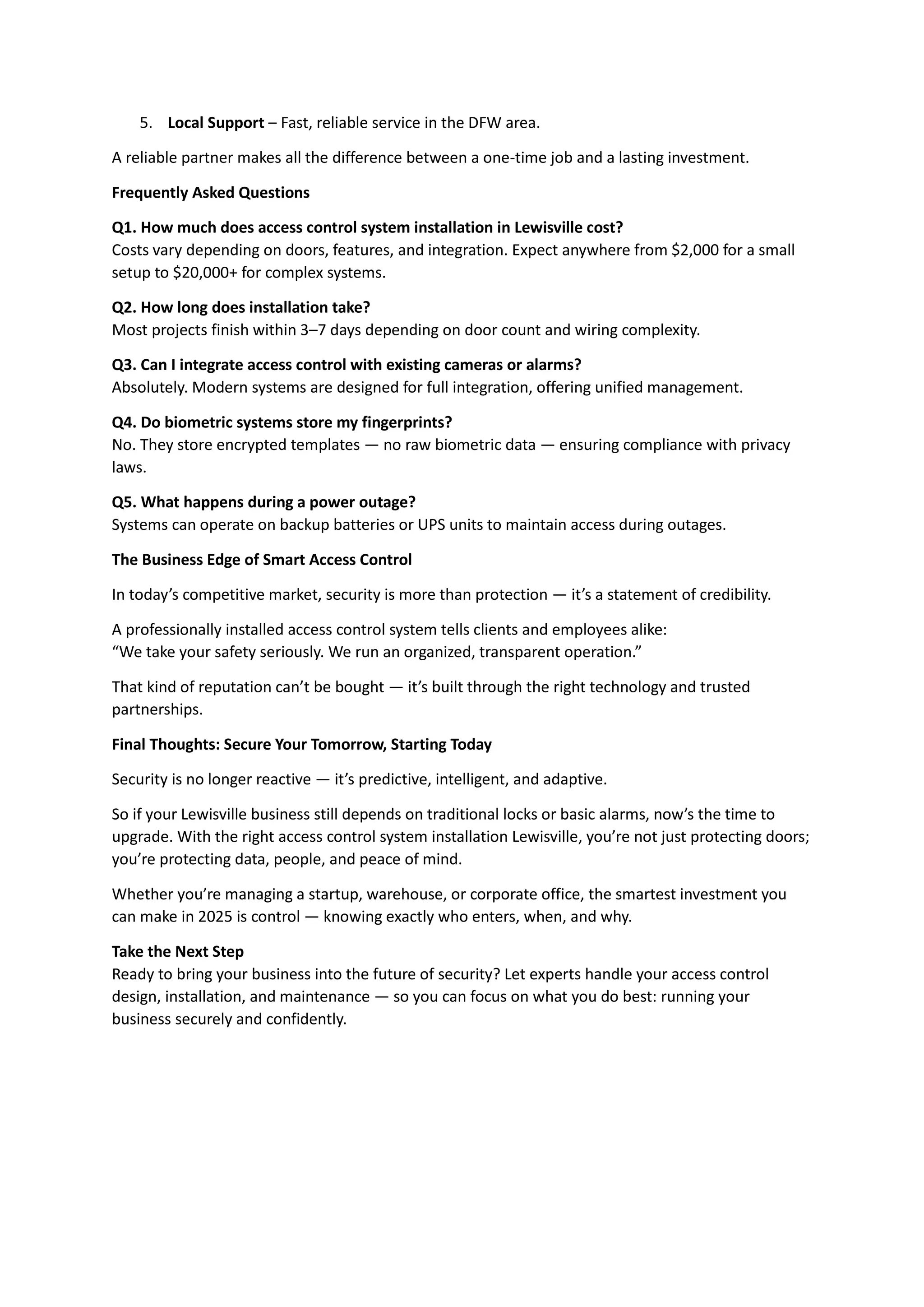 Access Control System Installation Lewisville The Future of Smart Business Security.pdf