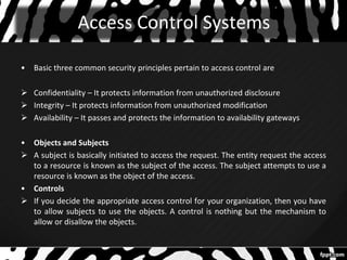 Access control systems | PPT
