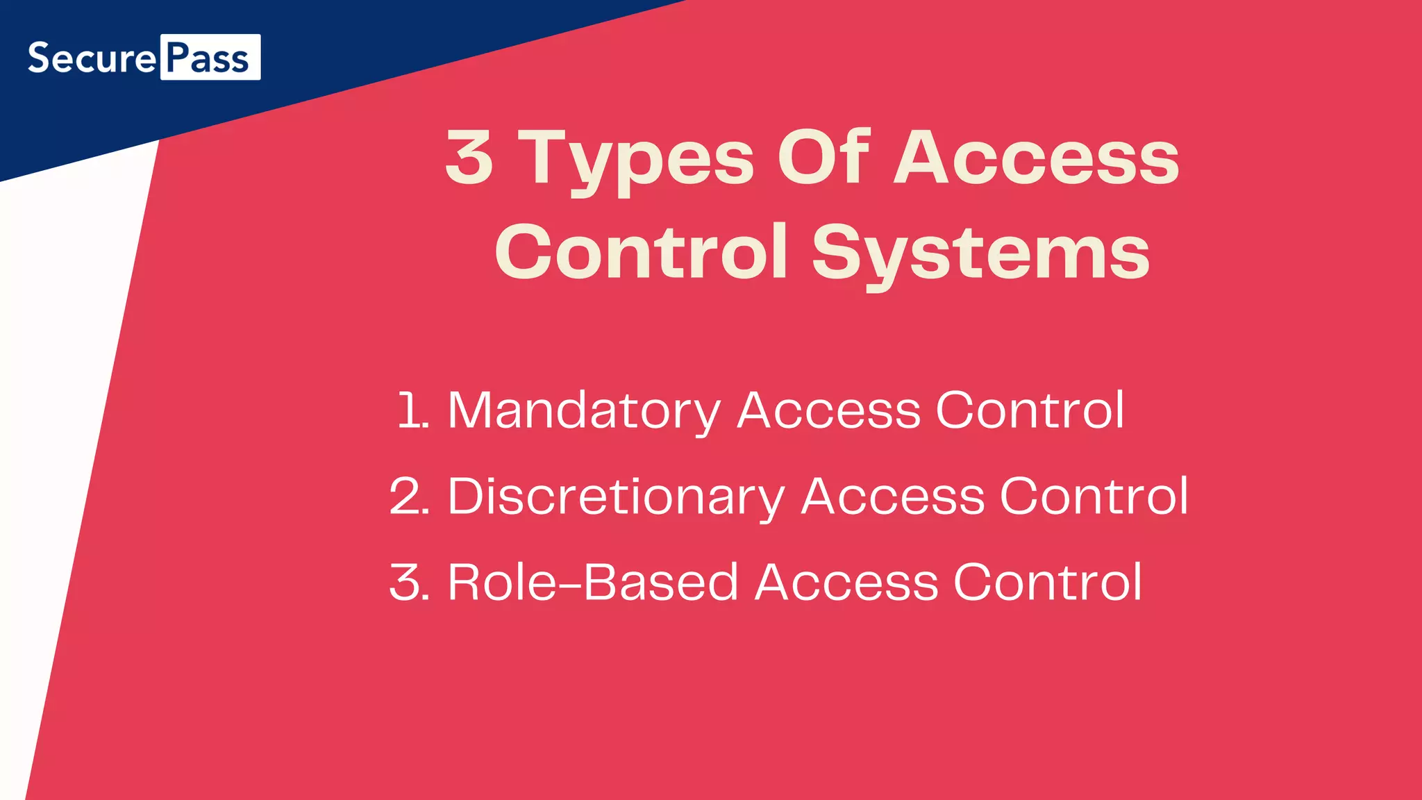 Types of access control systems | PDF