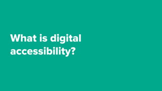 Access for All: Digital Accessibility 101 (updated) | PDF